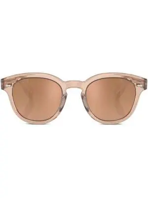 Oliver Spencer Oliver Peoples Cary Grant Round-Frame Sunglasses 147142 Blush