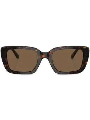Tory Burch Rectangle Sunglasses - 172873 Dark Tortoise
