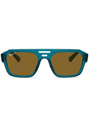Ray-ban Corrigan Bio-based Square-frame Sunglasses - Blue