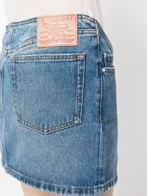 Y/project Belted Denim Miniskirt