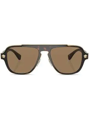 Versace Versace Eyewear Pilot-Frame Sunglasses Brown