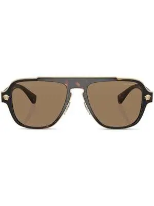 Versace Pilot-frame Sunglasses - Green