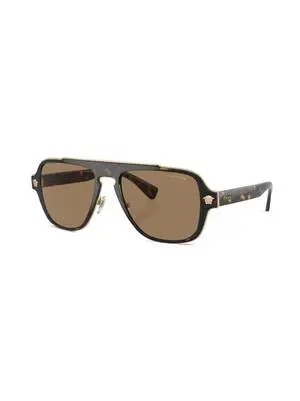 Versace Pilot-frame Sunglasses - Green
