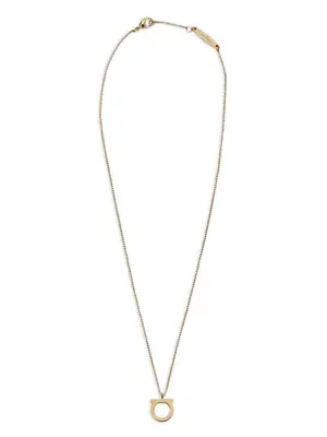 FERRAGAMO Gancini Charm Necklace - Gold