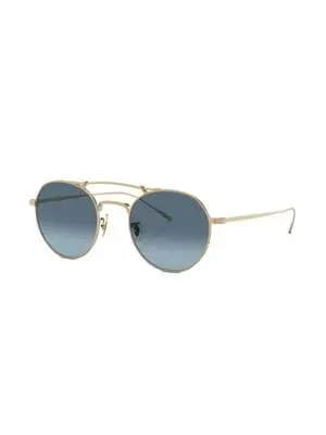 Oliver Spencer Reymont Round-frame Sunglasses - Gold