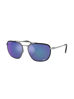 Ray-ban Chromance Square Frame Sunglasses - Grey