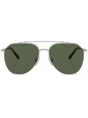 Dolce & Gabbana Pilot Frame Sunglasses - Silver