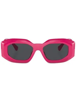 Versace Geometric Frame Sunglasses