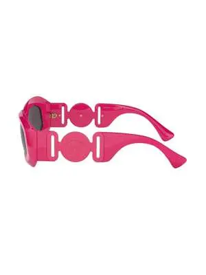 Versace Geometric Frame Sunglasses