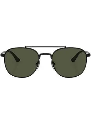 Persol Black Round Frame Sunglasses