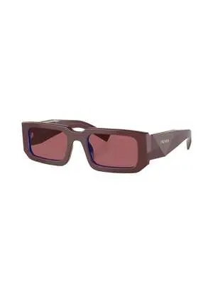 Prada Rectangle-frame Sunglasses - Red