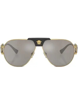 Versace Aviator-frame Sunglasses - Gold