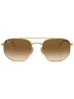 Ray-ban Square Frame Sunglasses - Gold