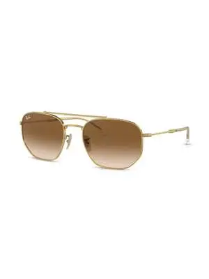 Ray-ban Square Frame Sunglasses - Gold