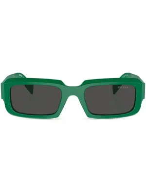 Prada Prada Eyewear Rectangular Sunglasses Green