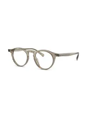 Oliver Spencer Club Round-frame Glasses - Green