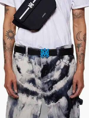 Amiri Logo-buckle Leather Belt