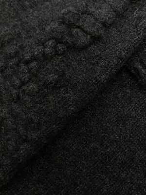 BARRIE Cashmere Fingerless Mittens - Grey