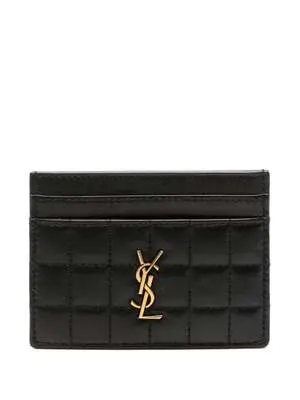 Saint Laurent Cassandre Card Holder - Black