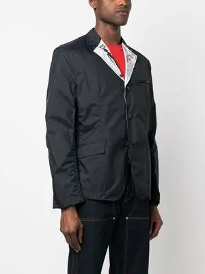 Junya Watanabe Single-breasted Sketch-print Blazer