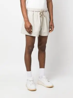 Fear Of God Drawstring Waist Thigh-length Short Shorts - Neutrals