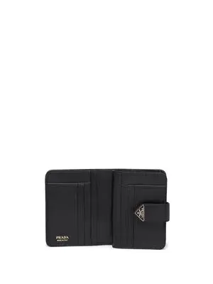 Prada Small Leather Logo-detail Wallet - Black