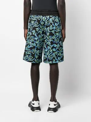 Versace Baroque-print Knee-length Shorts