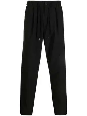 Herno Drawstring-waist Straight-leg Trousers - Black