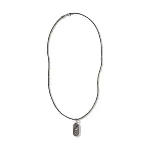 John Hardy Carved Tag Pendant Necklace