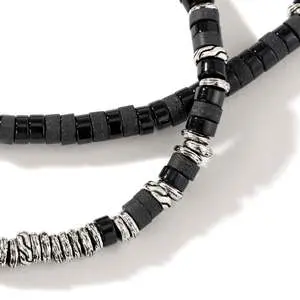 John Hardy Heishi Necklace With Hardstones