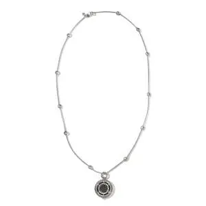 John Hardy Moon Door Necklace Pav - Sterling Silver