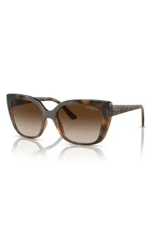 VOGUE 53mm Gradient Square Sunglasses