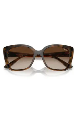 VOGUE 53mm Gradient Square Sunglasses