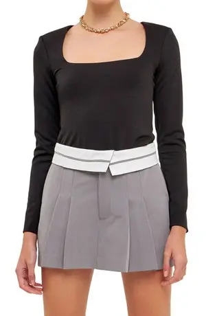 GREY LAB Square Neck Bodysuit