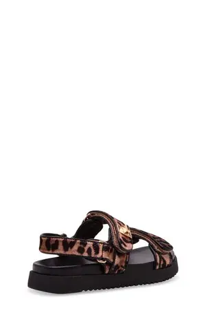 Steve Madden Mona Platform Sandals - Leopard Velvet