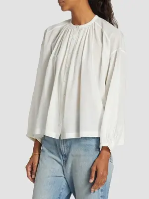 DÔEN Jane Shirred Blouse