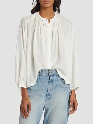 DÔEN Jane Shirred Blouse