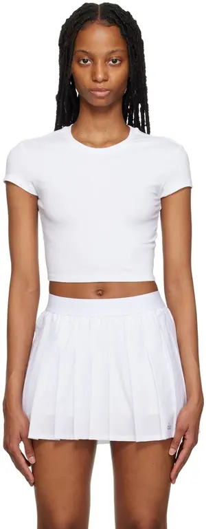 Alo Yoga Alo White Finesse Top - White