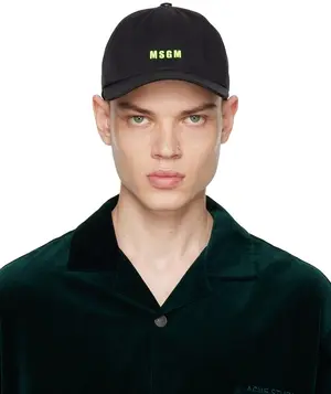 MSGM MSGM Embroidered Logo Cap - 99 Black
