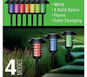 BELL & HOWELL Bell + Howell Color Changing Solar Powered Path Ay Lights 8 Pk