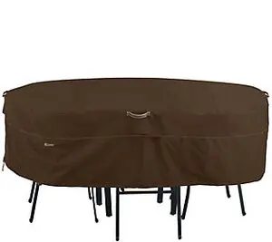 CLASSIC ACCESSORIES Madrona Rainproof Rect/oval Table & Chair Set C Over, X-large - One-color