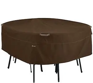 CLASSIC ACCESSORIES Madrona Rainproof Round Patio Table & Chair Set Cover, Medium - One-color