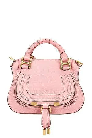 Chloé Marcie Mini Satchel Bag In Tan