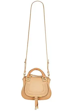 Chloé Chloe Marcie Mini Satchel Bag In Tan Milky Brown
