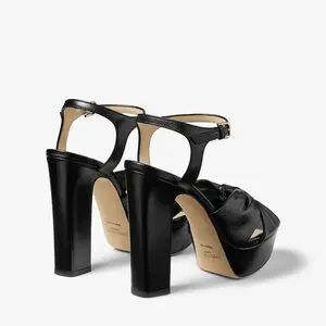 JIMMY CHOO Heloise 120 Nappa Leather Platform Sandals
