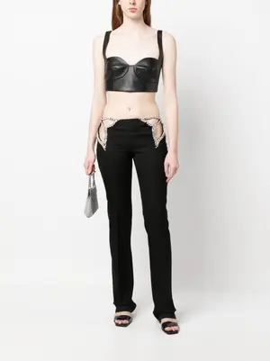 Stella McCartney Cut-out Detail Straight-leg Trousers