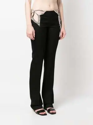 Stella McCartney Cut-out Detail Straight-leg Trousers