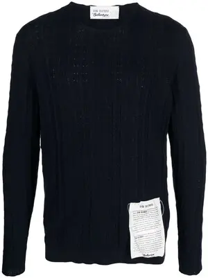 BALLANTYNE Pointelle-knit Jumper