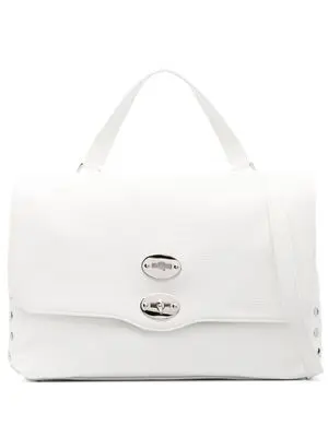 ZANELLATO Postina® Tote Bag With Studs - White