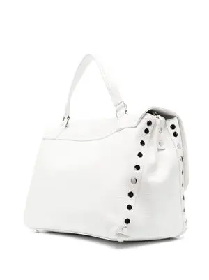 ZANELLATO Postina® Tote Bag With Studs - White